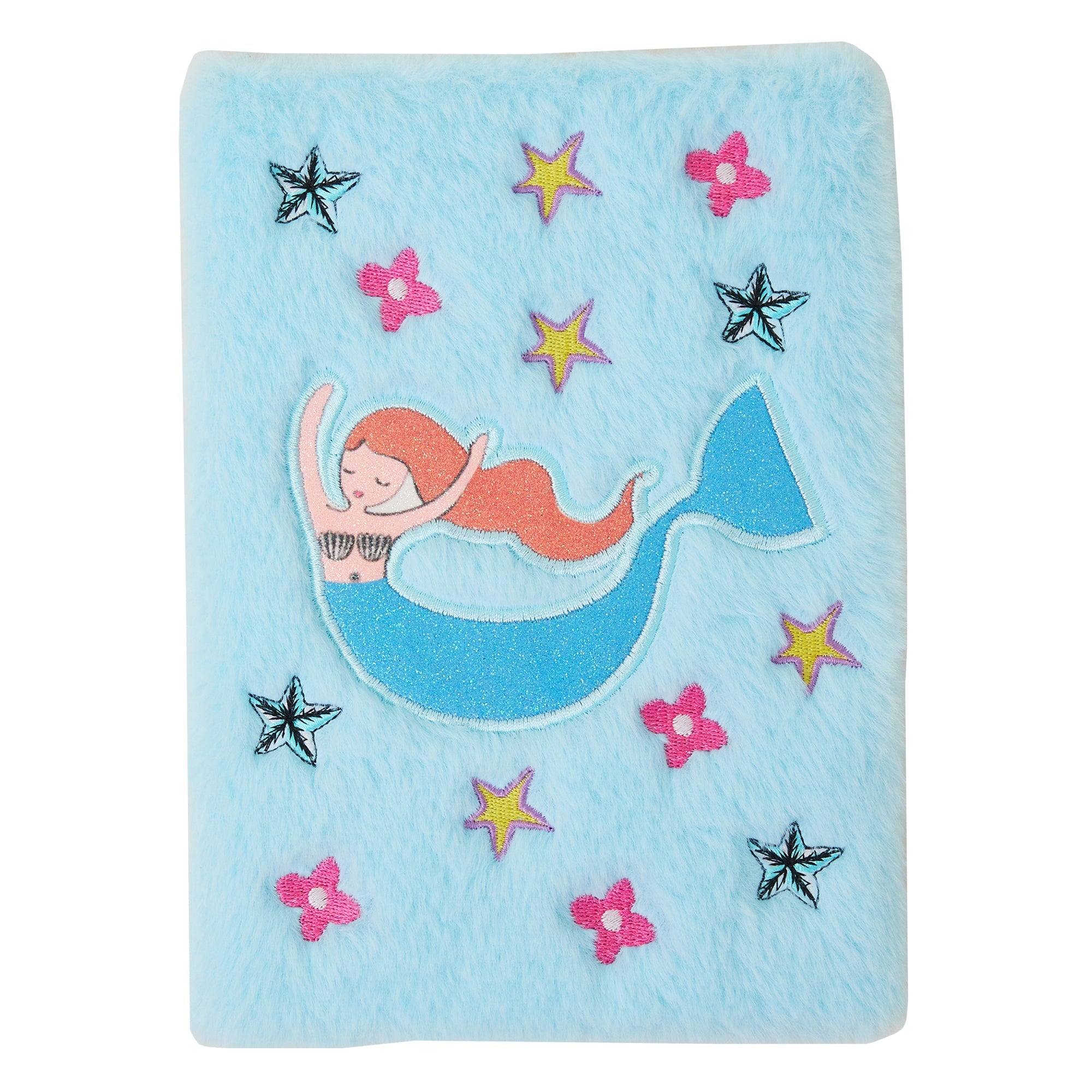 Accessorize London Blue Mermaid Fluffy Notebook - Accessorize India