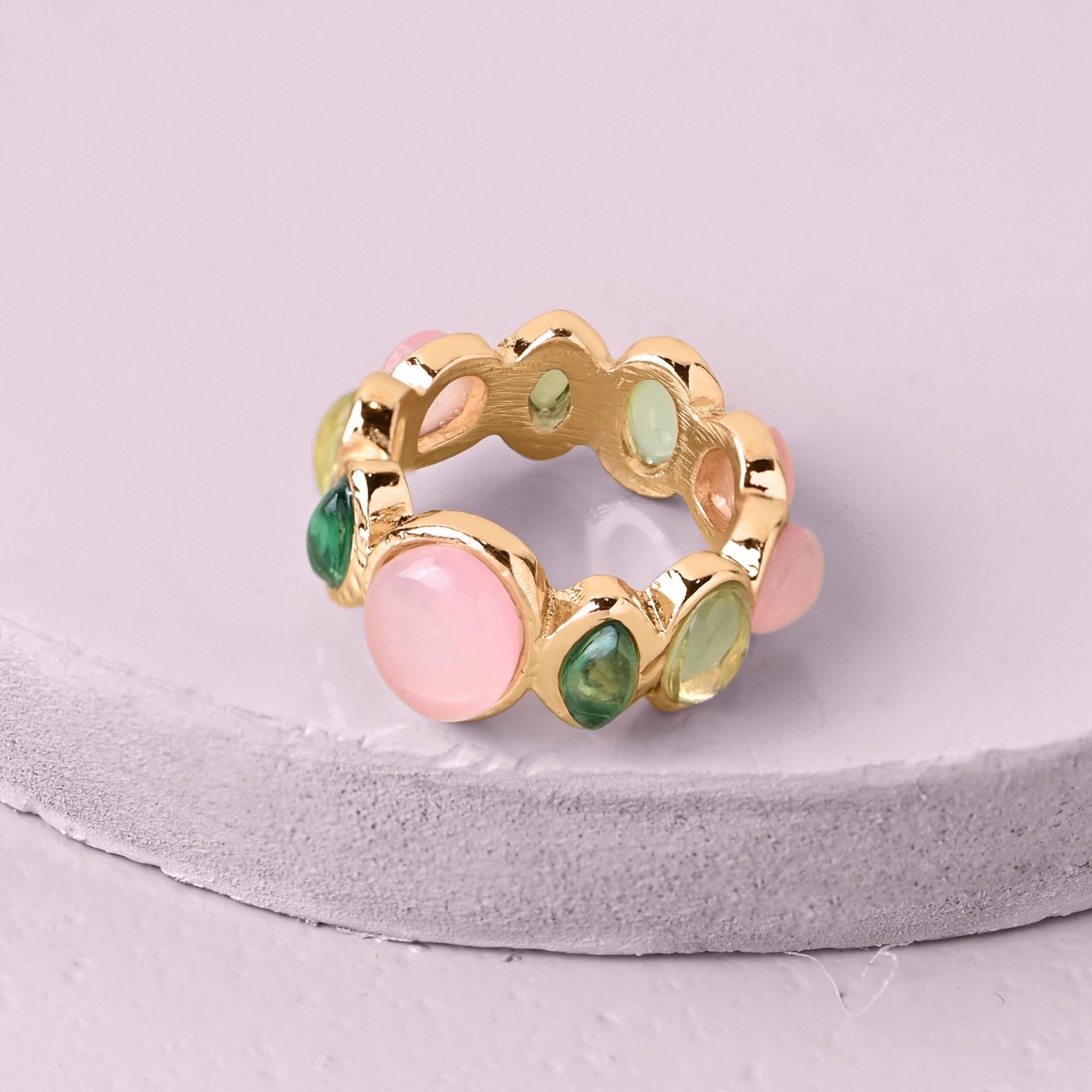 Accessorize London Women's Pink Eclectic Shapes Ring - SMALL ...