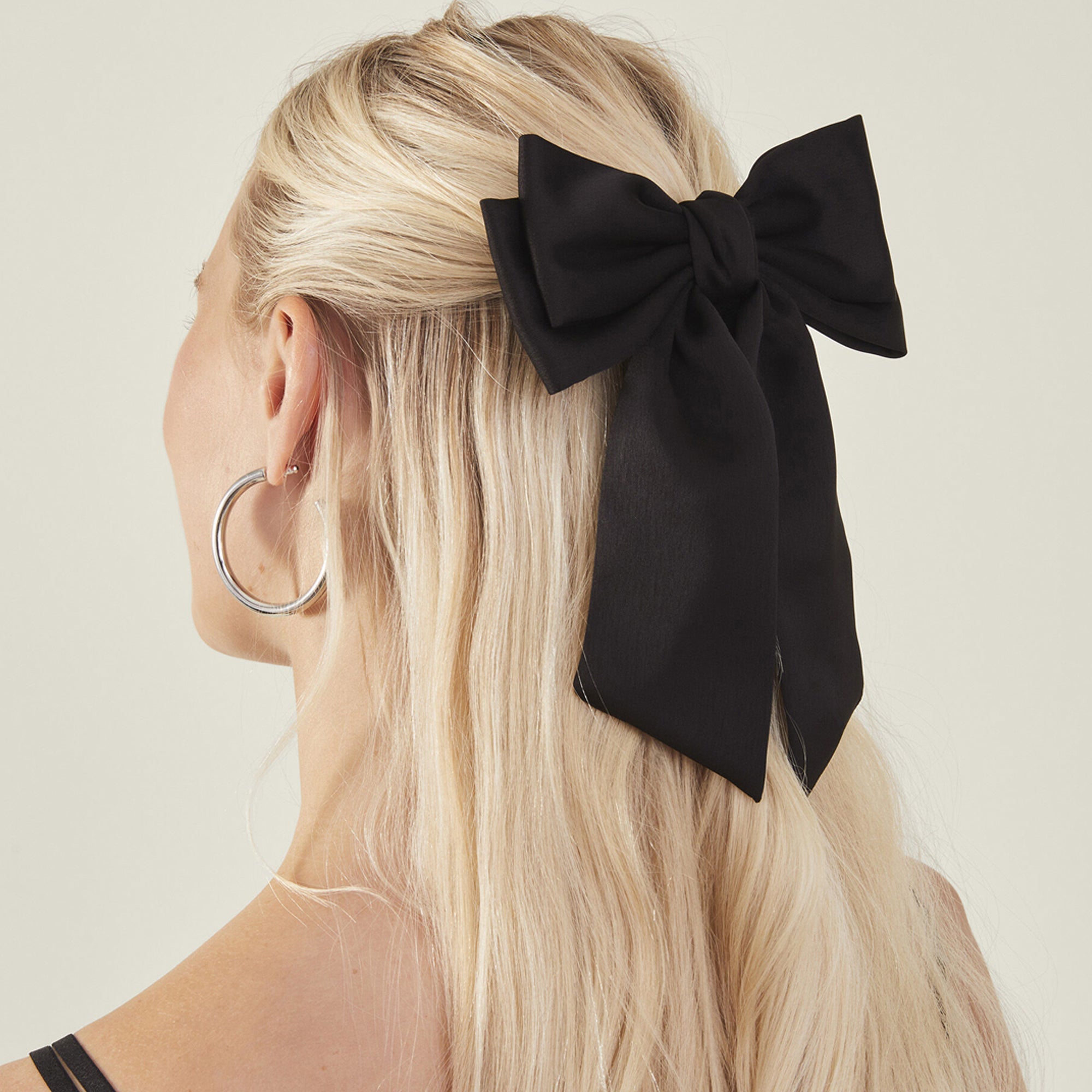 Accessorize London Women Double Black Hair Bow Clip - Accessorize India