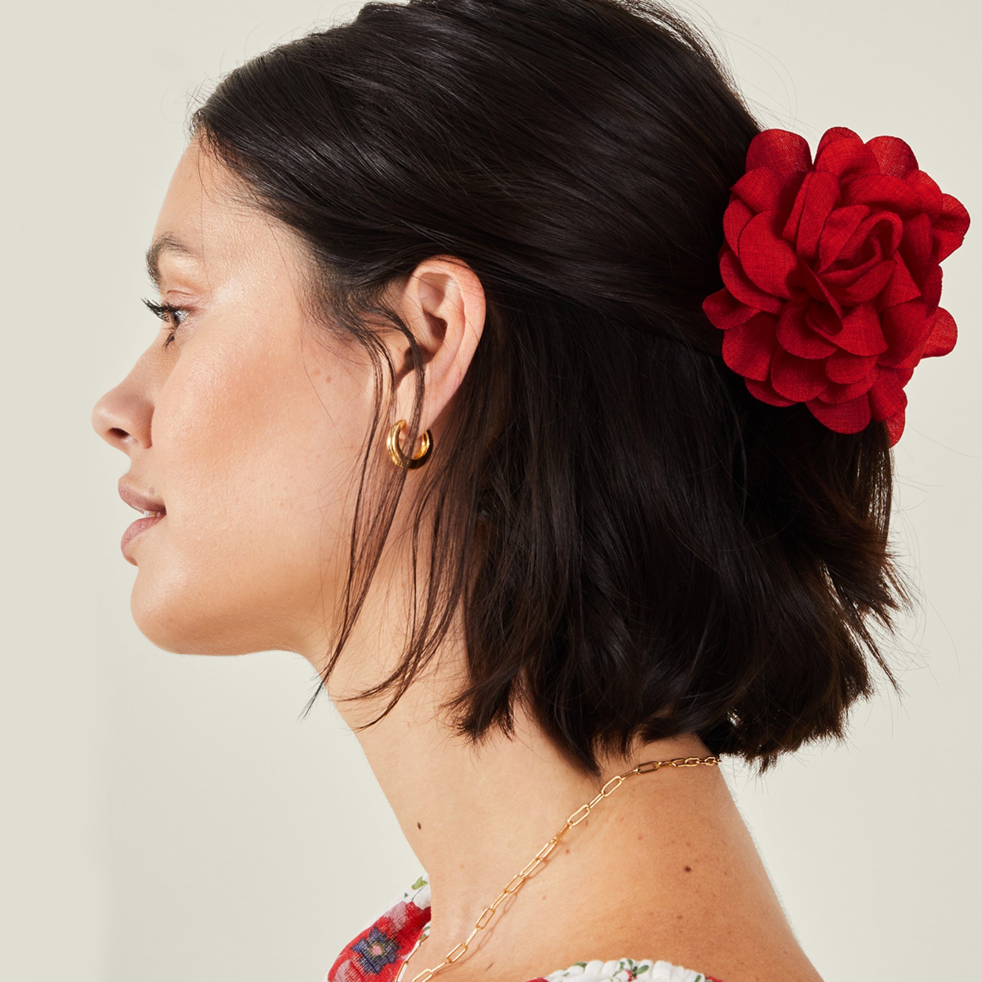 Red Extra Large Corsage Claw Hair Clip - Accessorize India
