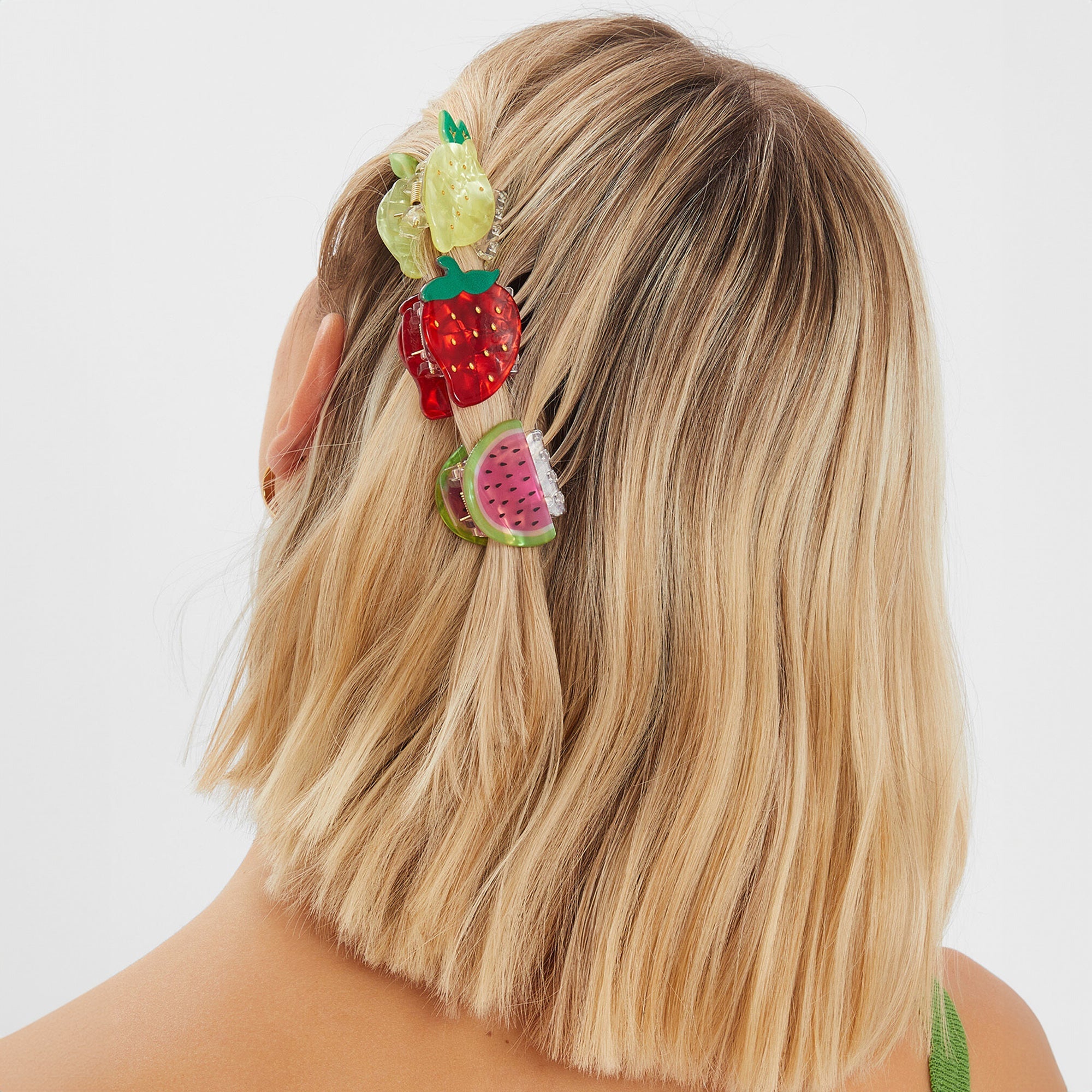 Mini Fruit Claw Clips Set of 3 - Accessorize India