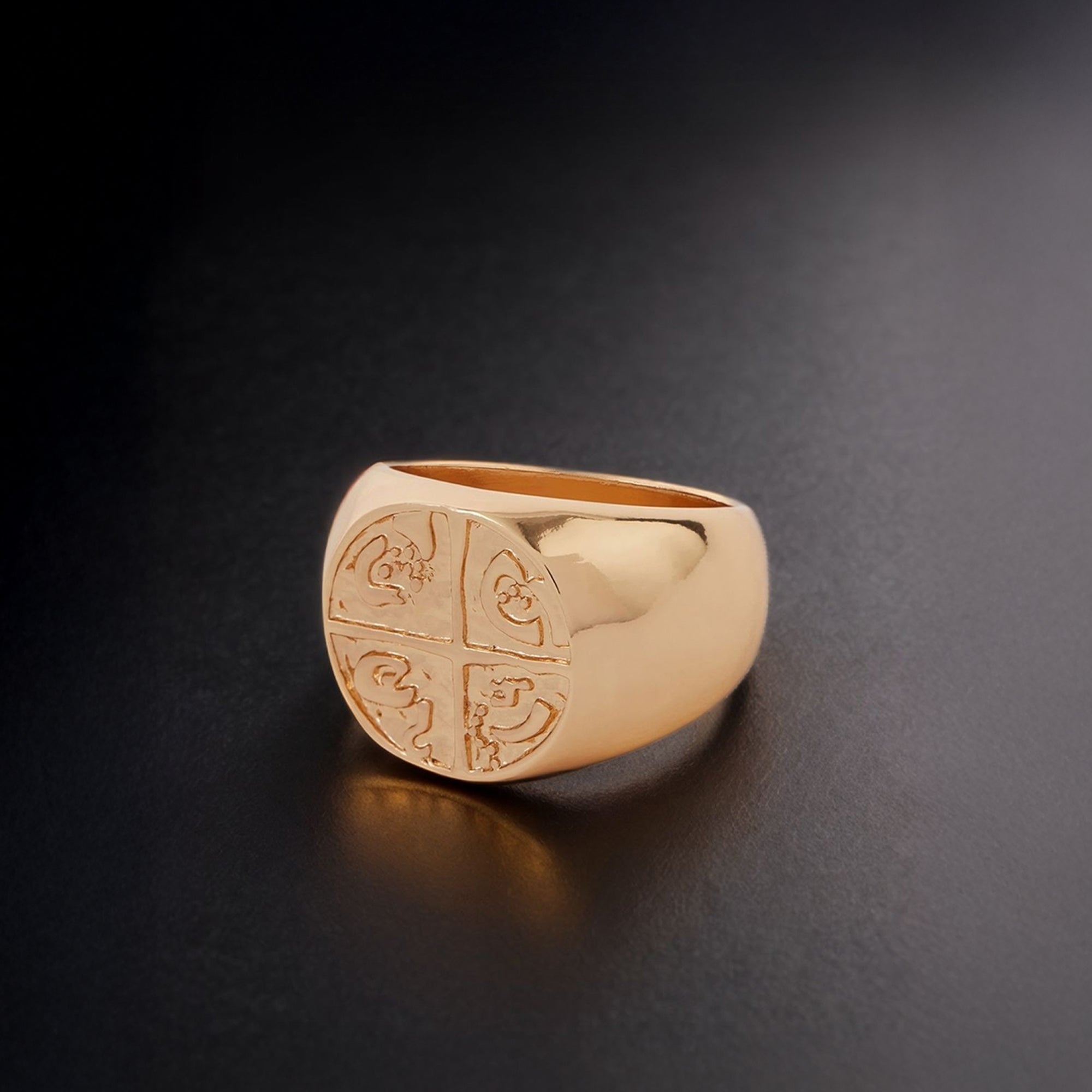 Gold Sovereign Ring-Large