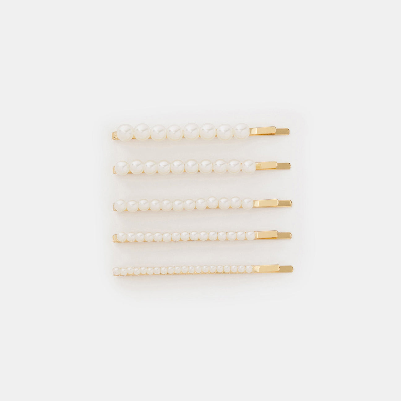Pack of 5 Pearl Hair Slides - Accessorize India