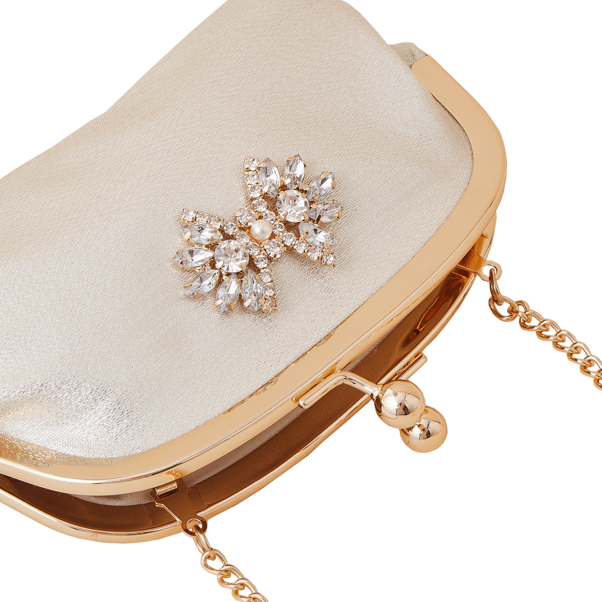 Accessorize London Girl's Shimmer Gem Clip Frame Sling Bag ...