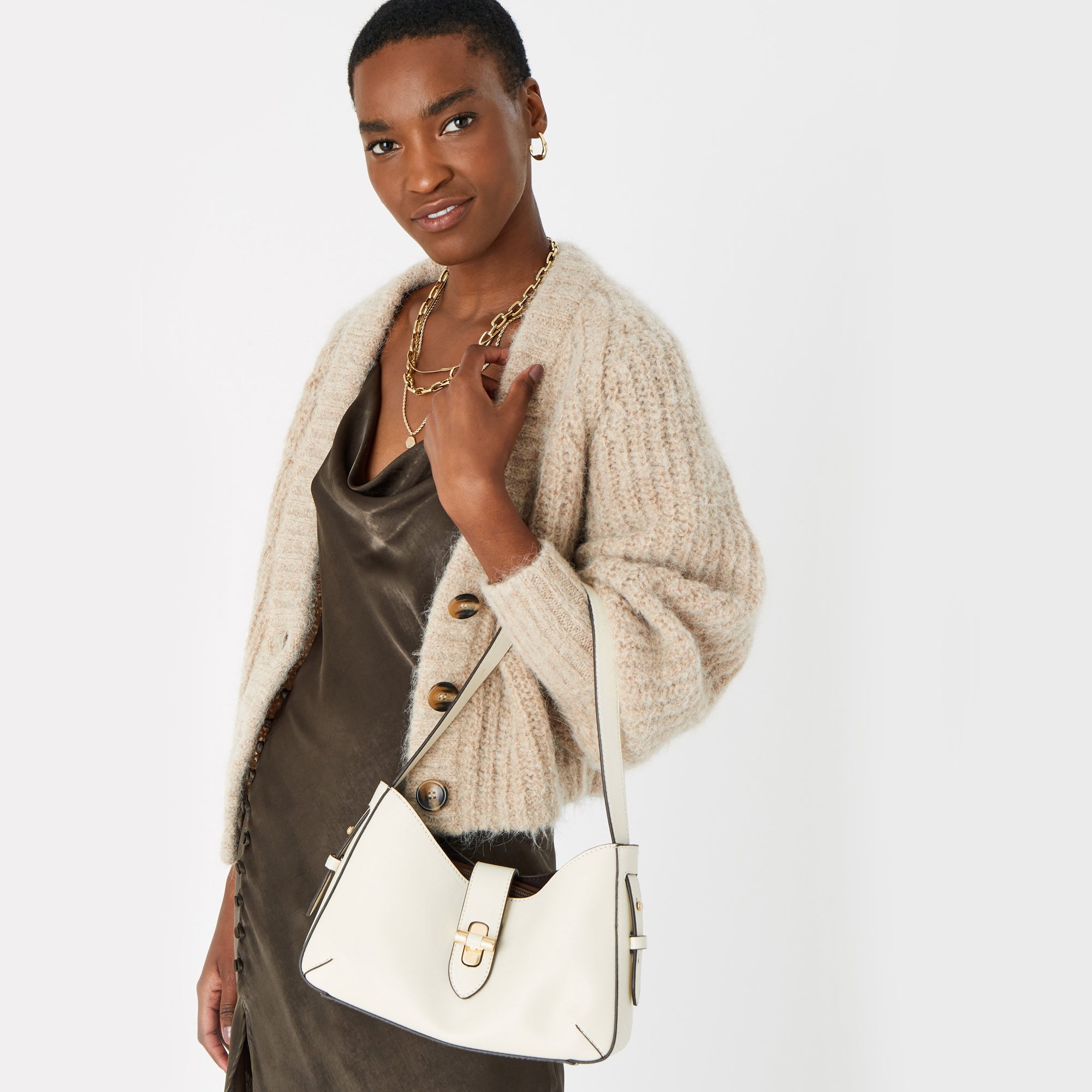 Buy Small Tan Talia Twistlock Bag