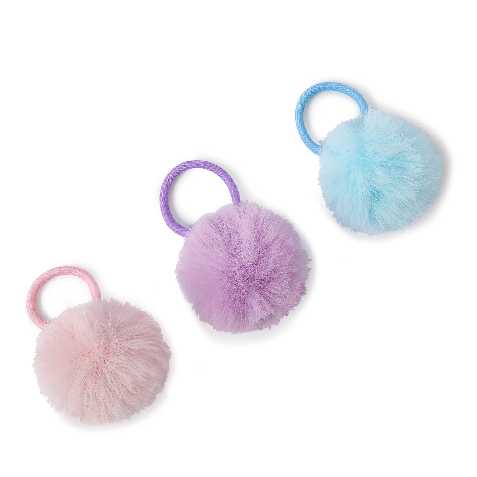 Buy 3x Fluffy Pom Ponies Online - Accessorize India