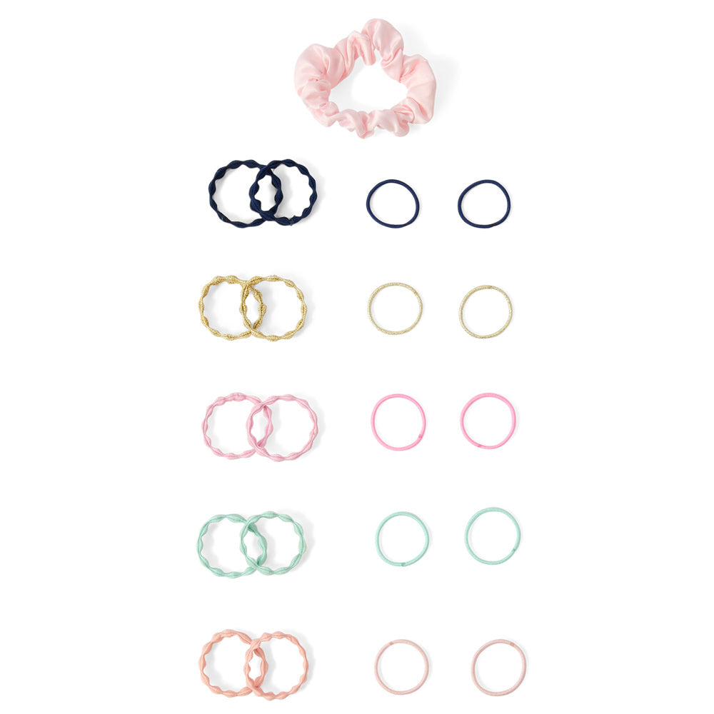 Buy Set Of 11 Multi Colour Hair Bundle Pony - Accessorize India