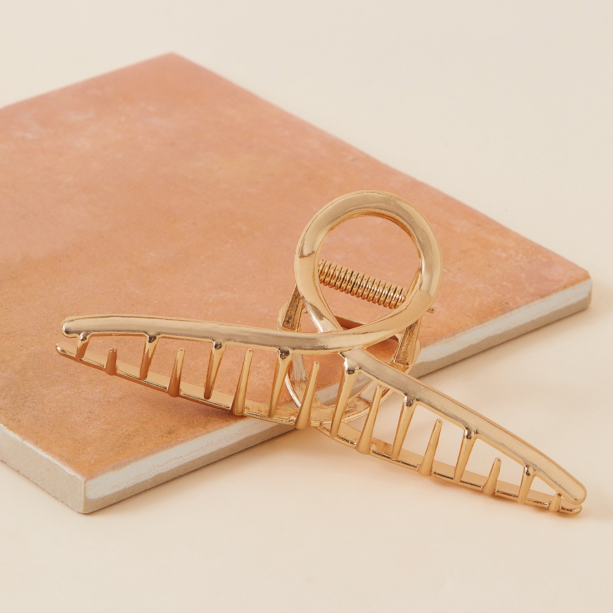 Buy Golden Metal Twist Claw Clip