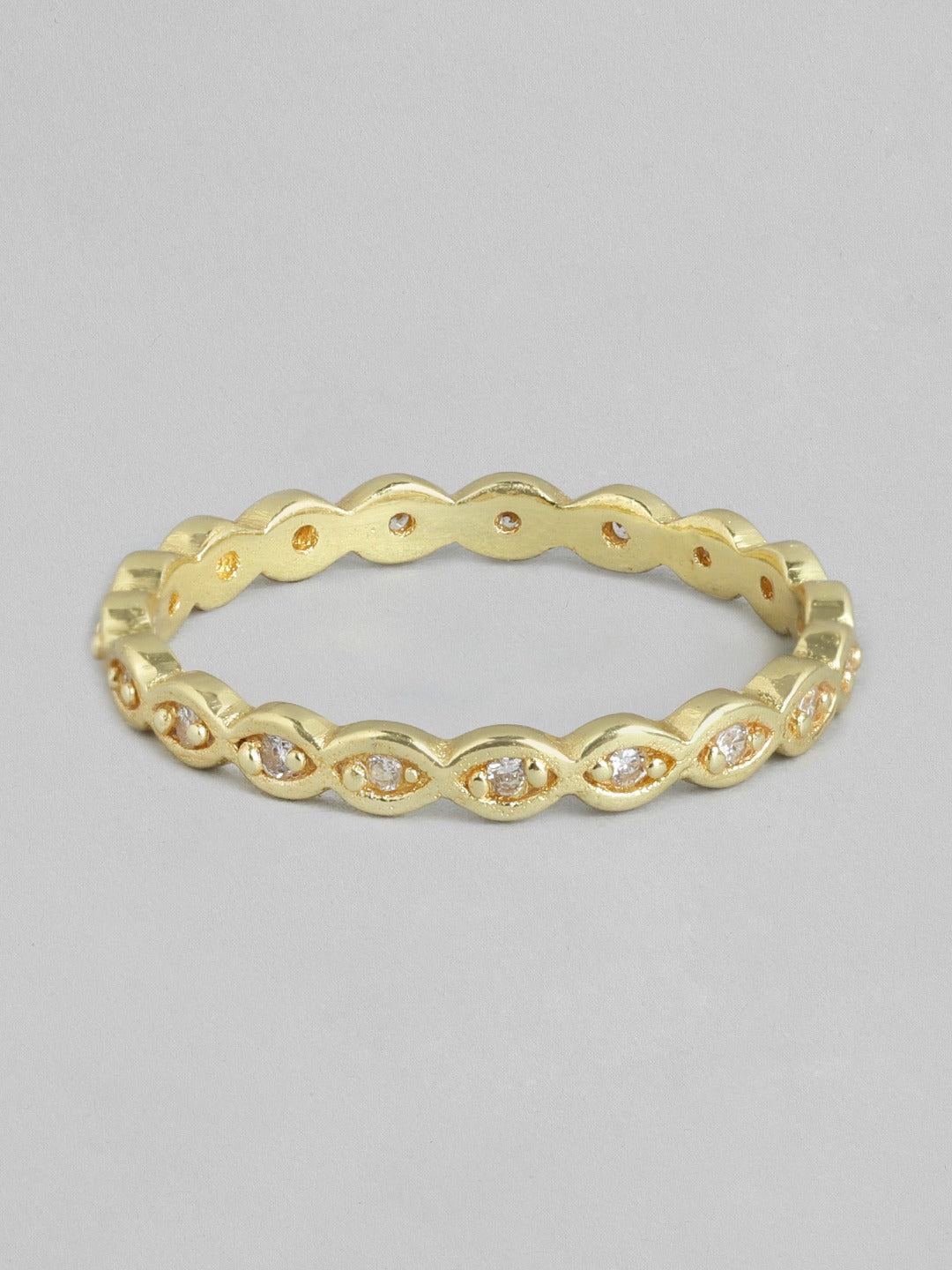 Buy Small Sparkle Gold Band Ring Online - Accessorize India